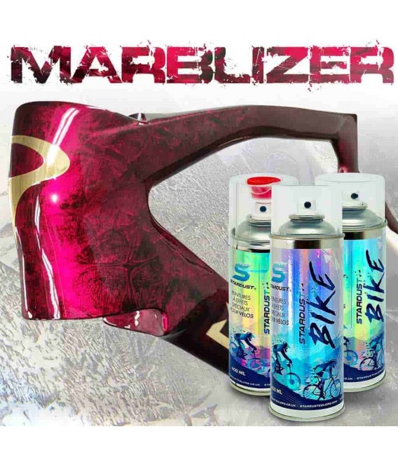 Vernice bici effetto marmorizzato in bomboletta spray Stardust Bike